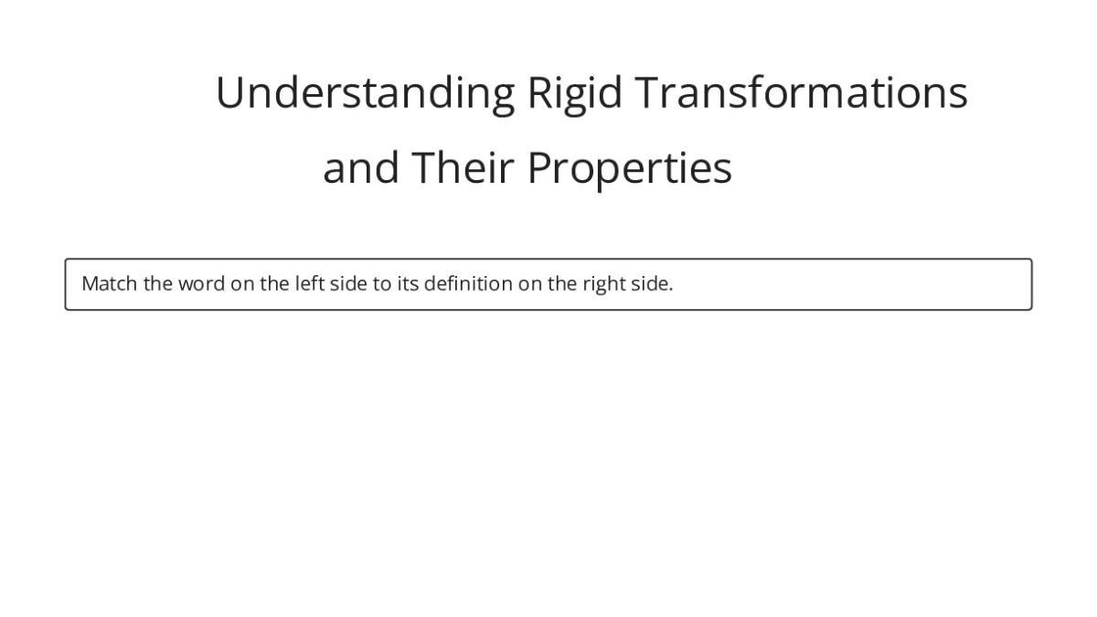 Understanding Rigid Transformations and Their Properties - My Worksheet ...