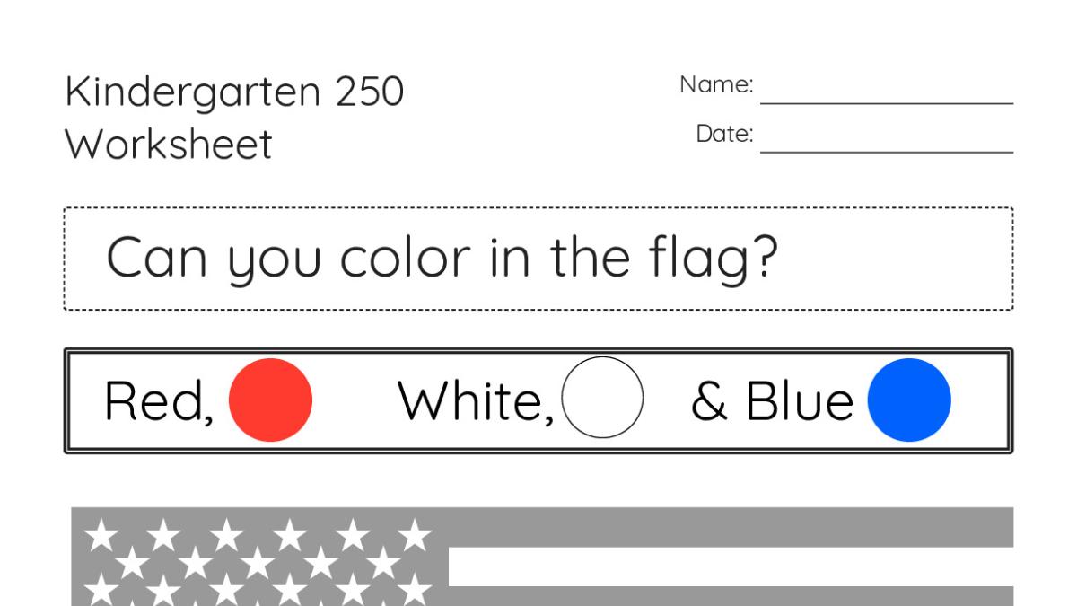 Kindergarten 250 Worksheet - My Worksheet Maker: Create Your Own Worksheets