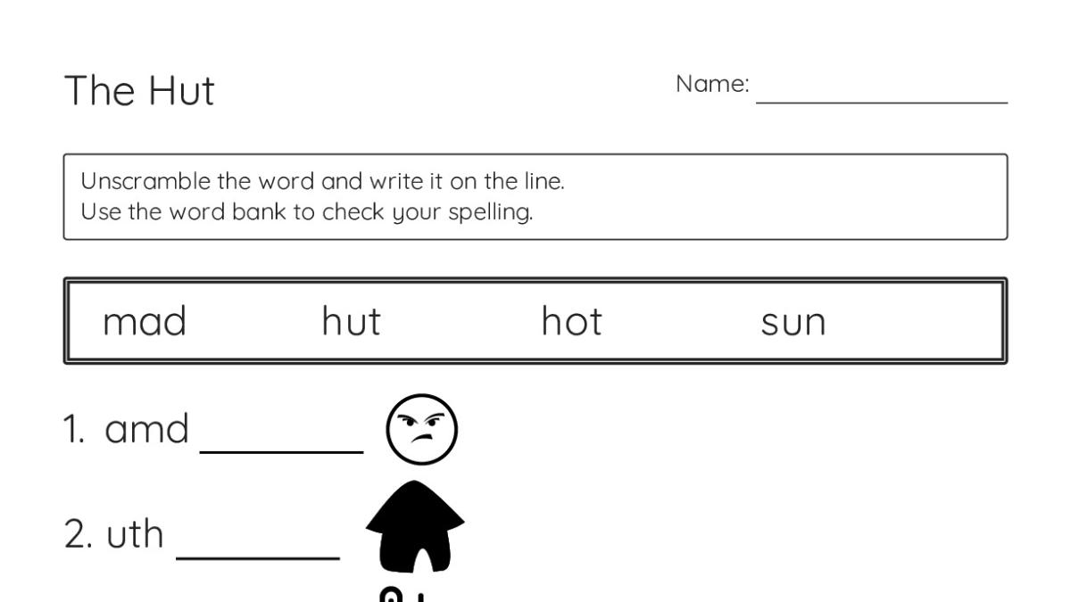 The Hut - My Worksheet Maker: Create Your Own Worksheets