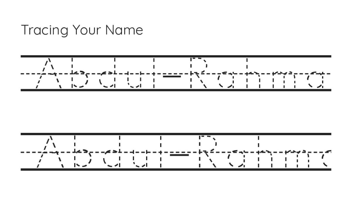 Tracing Your Name - My Worksheet Maker: Create Your Own Worksheets