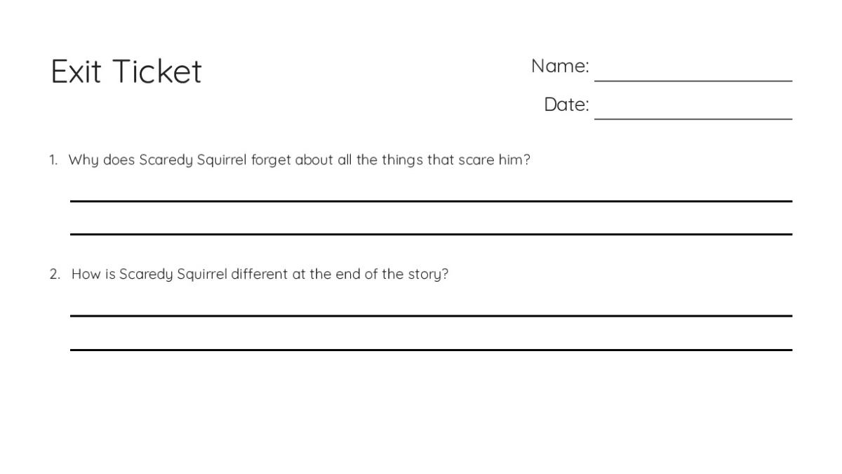 Exit Ticket - My Worksheet Maker: Create Your Own Worksheets