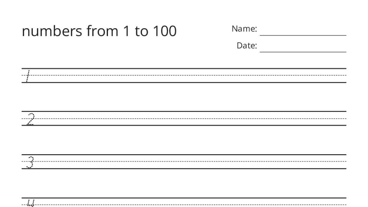 numbers from 1 to 100 - My Worksheet Maker: Create Your Own Worksheets