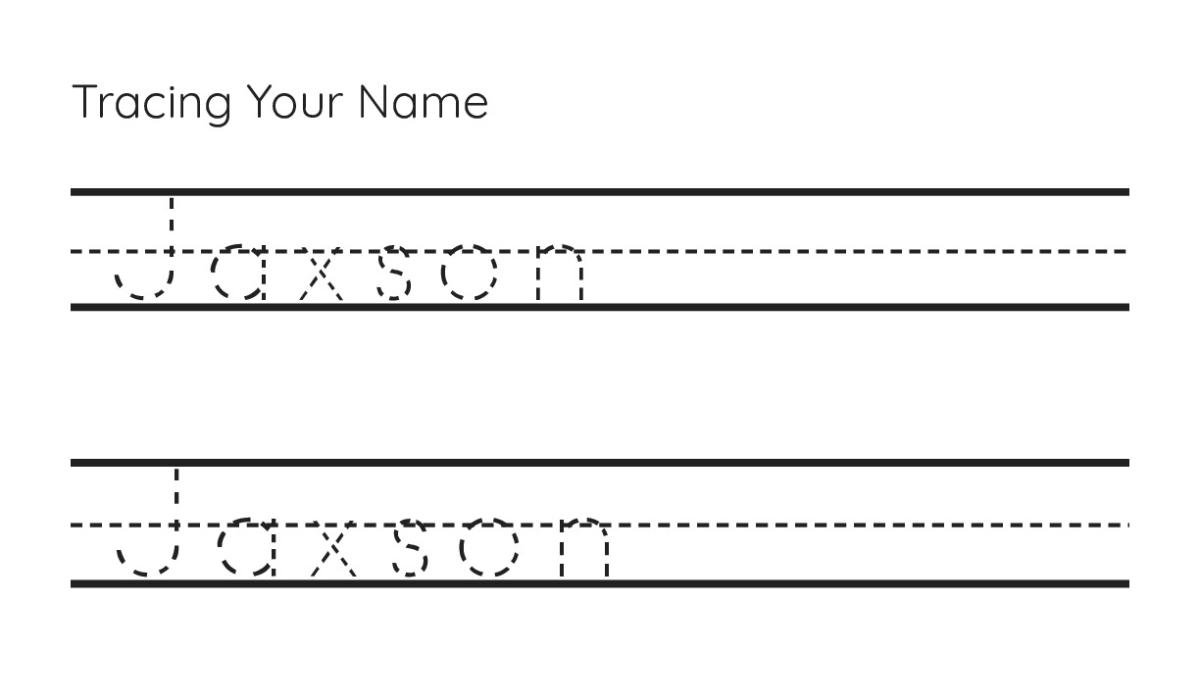Tracing Your Name - My Worksheet Maker: Create Your Own Worksheets