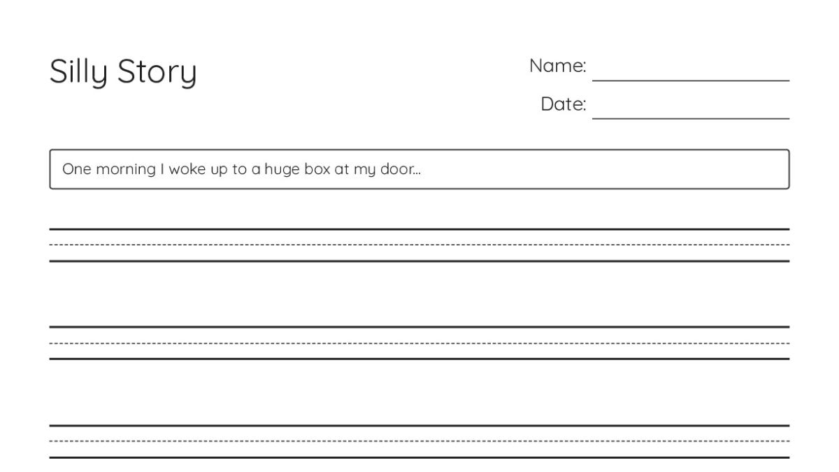 Silly Story - My Worksheet Maker: Create Your Own Worksheets