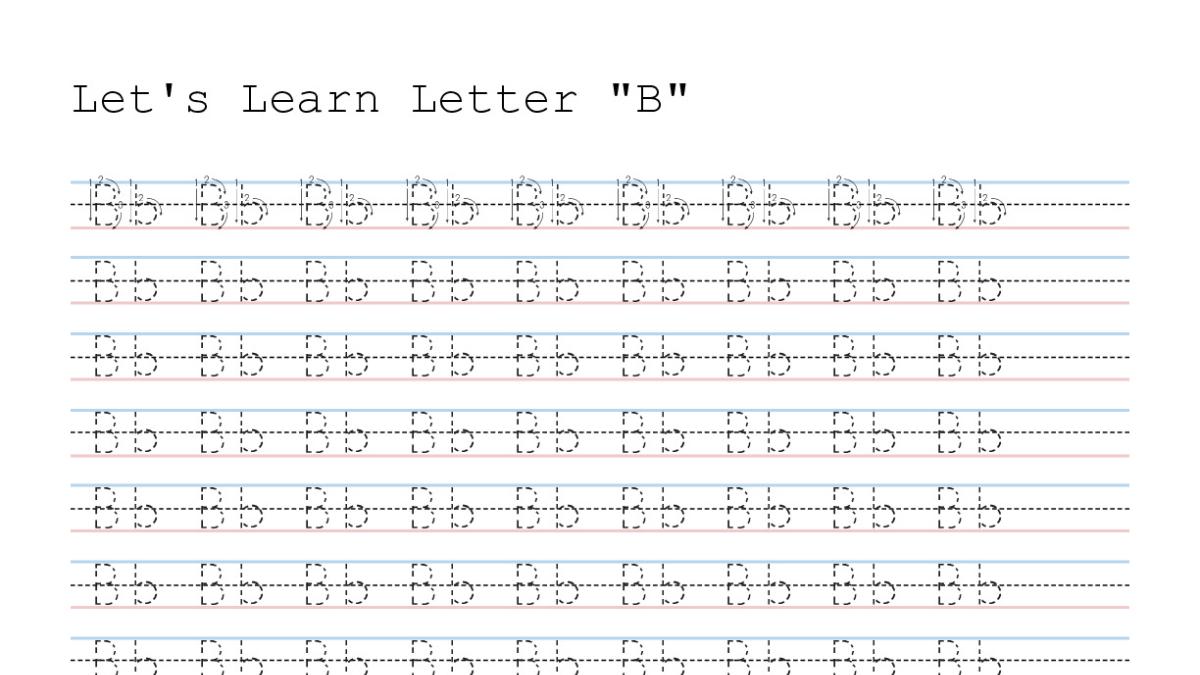 Let's Learn Letter "B" - My Worksheet Maker: Create Your Own Worksheets