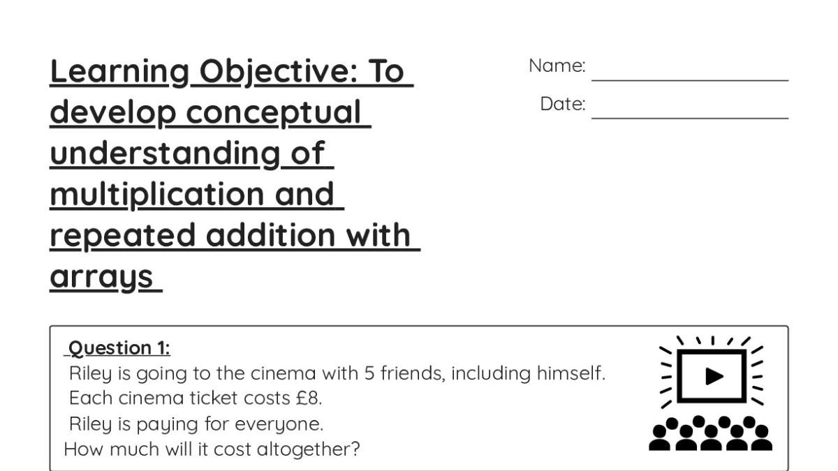 Learning Objective: To develop conceptual understanding of ...