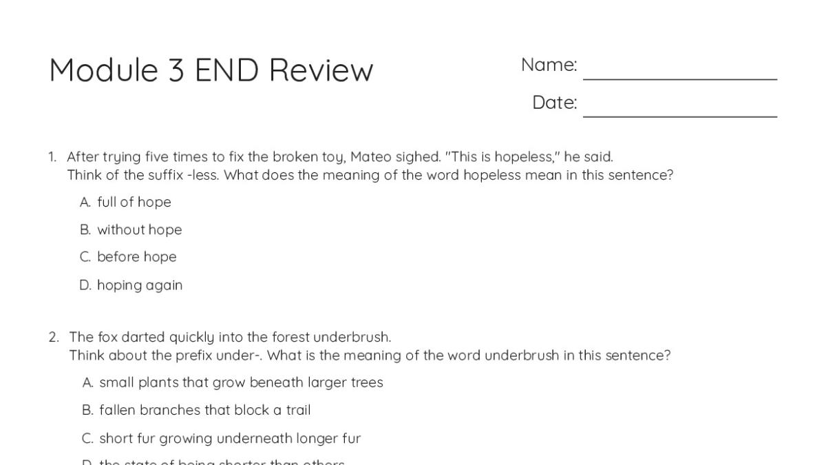 Module 3 END Review - My Worksheet Maker: Create Your Own Worksheets