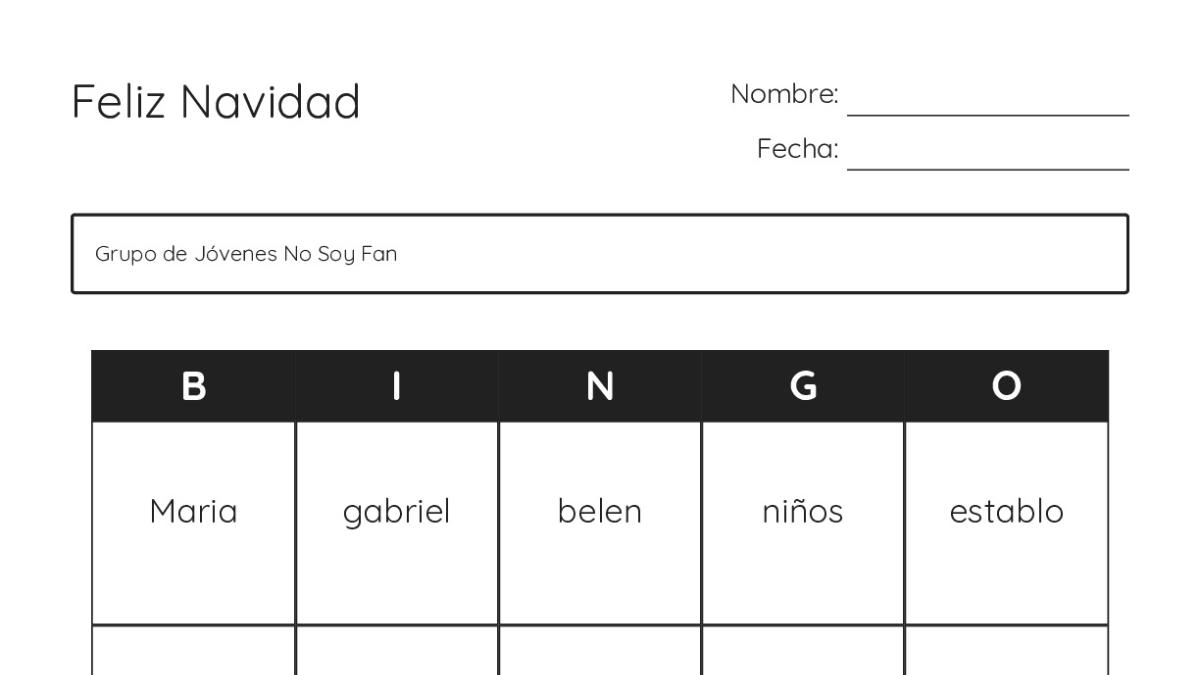 Feliz Navidad - My Bingo Maker: Create Your Own Bingo Cards