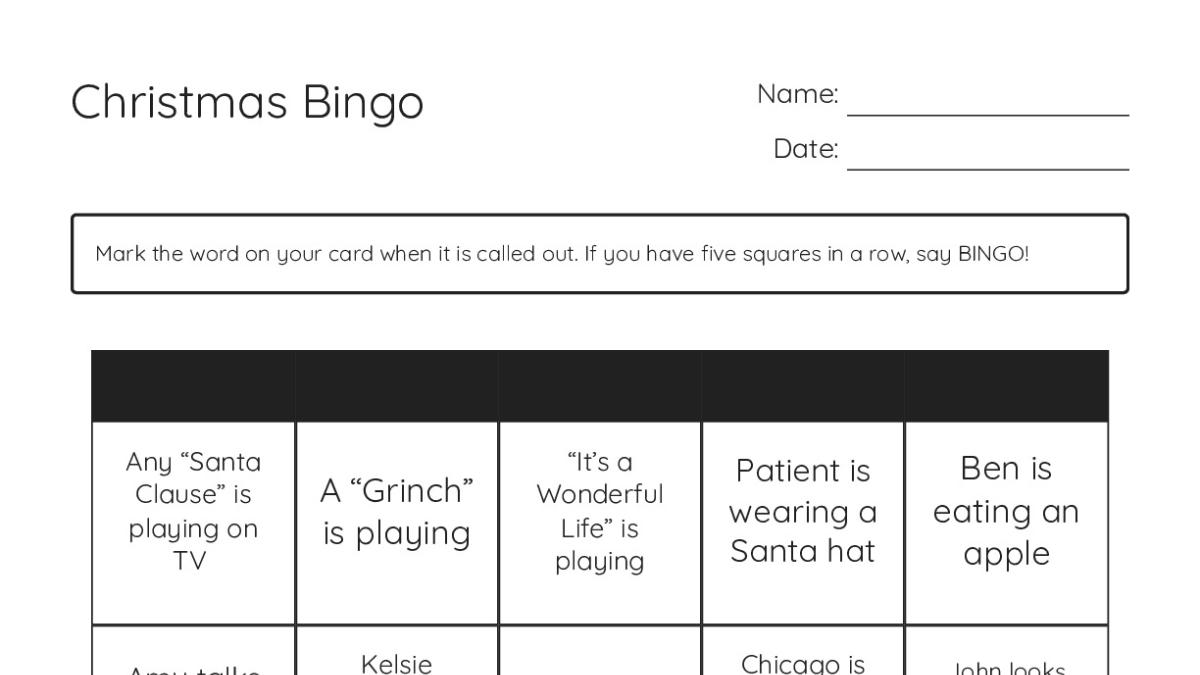 Christmas Bingo - My Bingo Maker: Create Your Own Bingo Cards