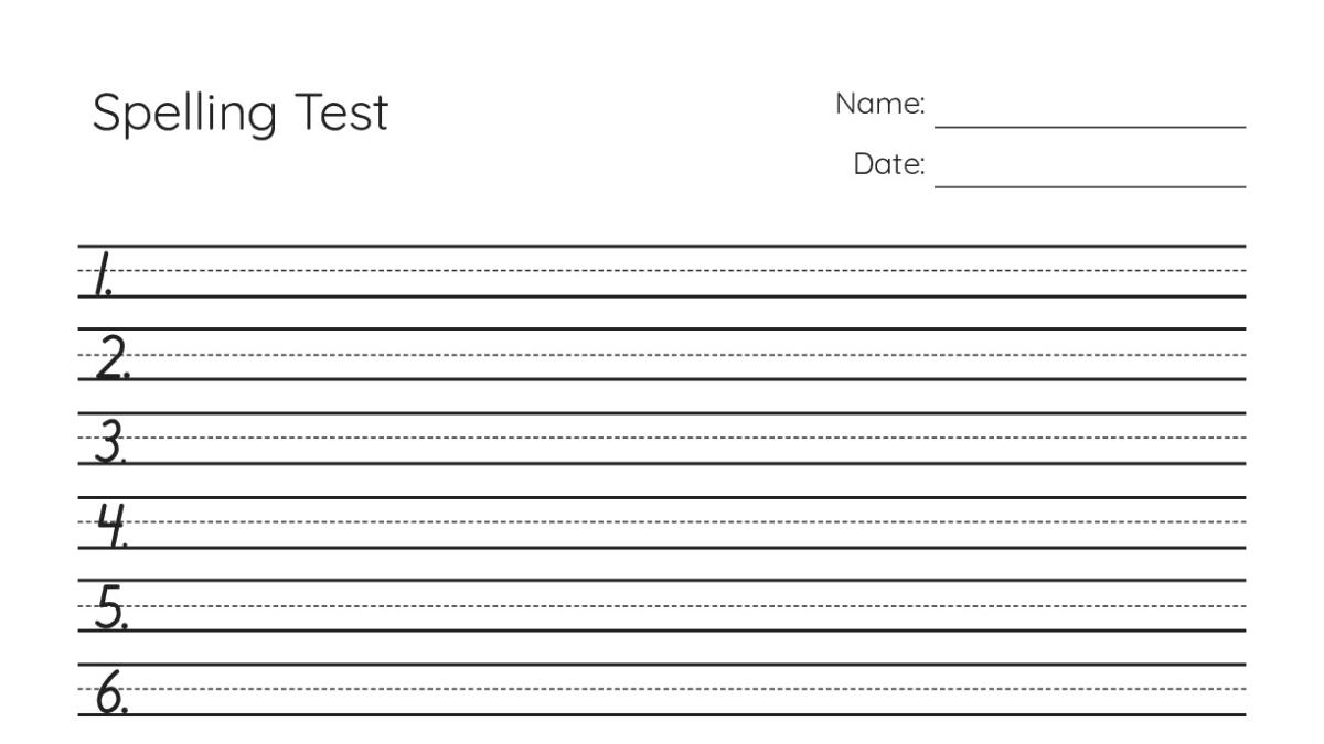 Spelling Test - My Worksheet Maker: Create Your Own Worksheets