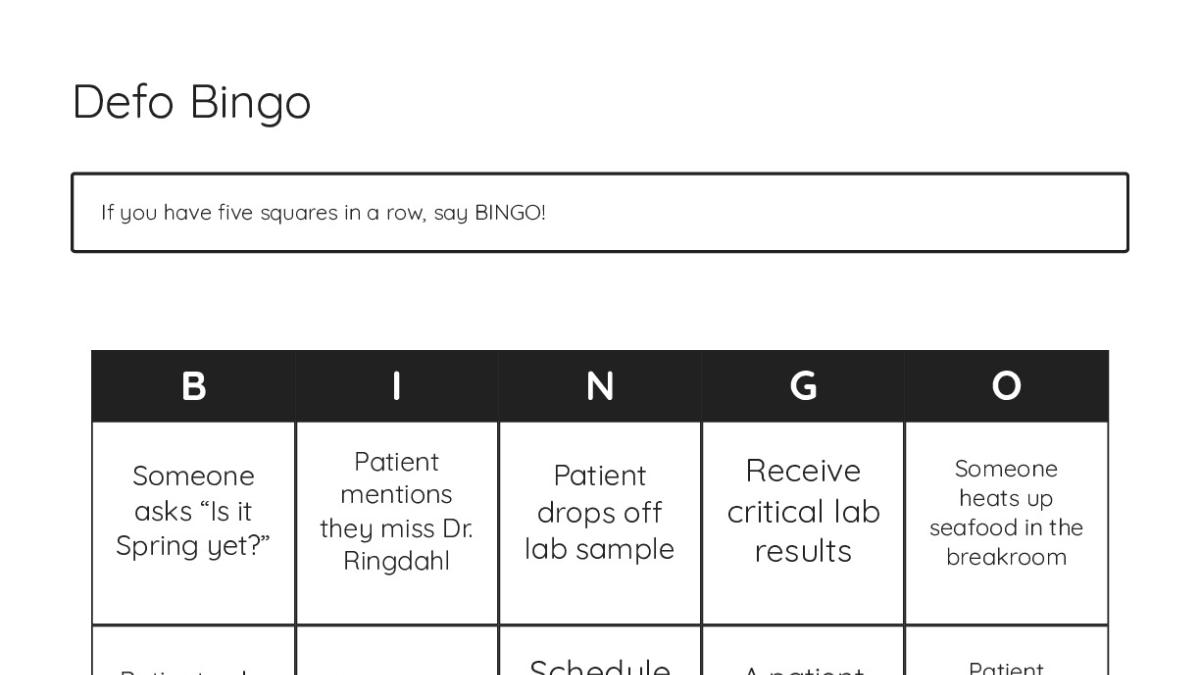 Defo Bingo - My Bingo Maker: Create Your Own Bingo Cards