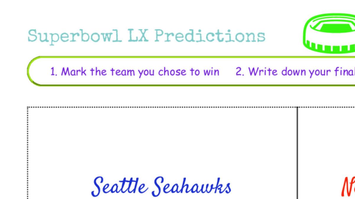 Superbowl LX Predictions - My Flashcard Maker: Create Your Own Flashcards