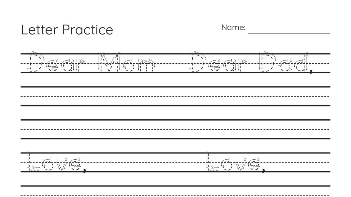 Letter Practice - My Worksheet Maker: Create Your Own Worksheets
