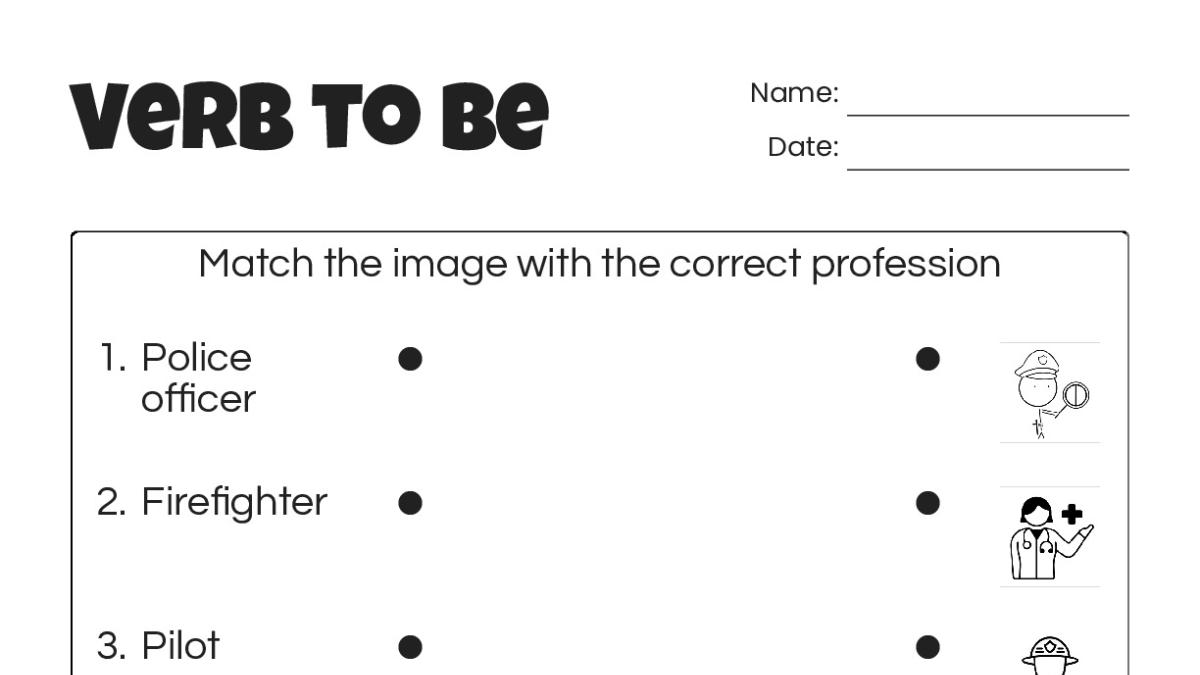 Verb to be - My Worksheet Maker: Create Your Own Worksheets
